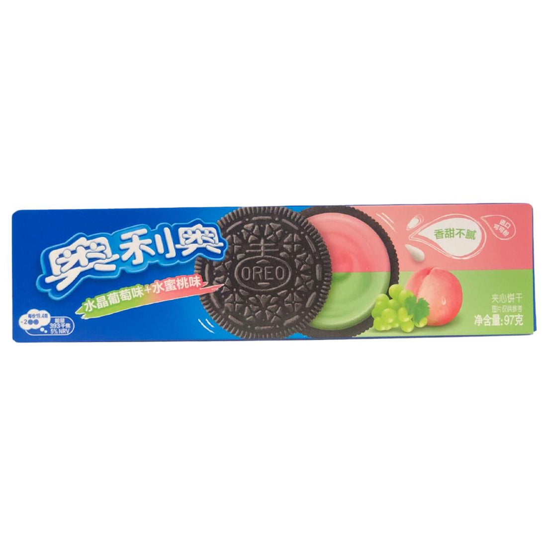 Oreo 97g x 24 (CHINA) Peach & Grape – Worldwide Snacks INC